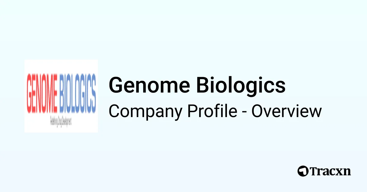 Genome Biologics - 2025 Company Profile, Team, Funding, Competitors ...