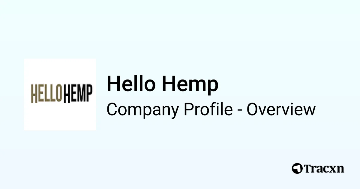 Hello Hemp - 2025 Company Profile, Team & Competitors - Tracxn