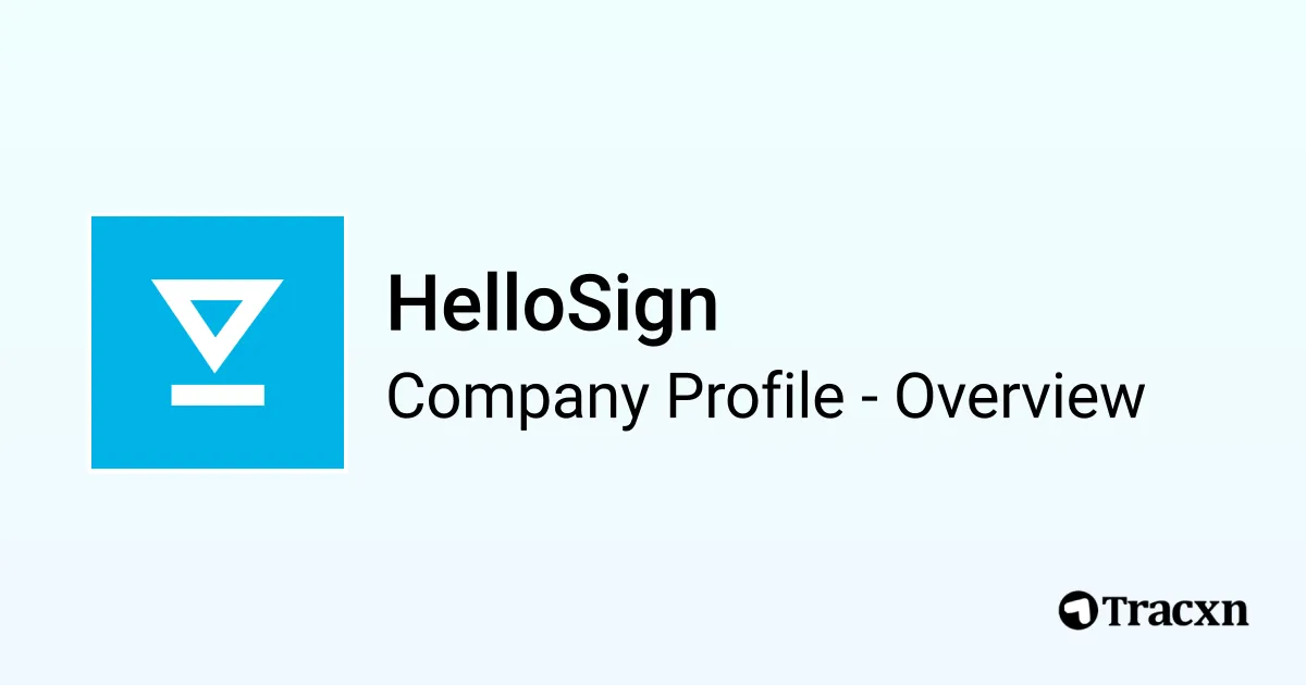 HelloSign - 2025 Company Profile, Team, Funding & Competitors - Tracxn