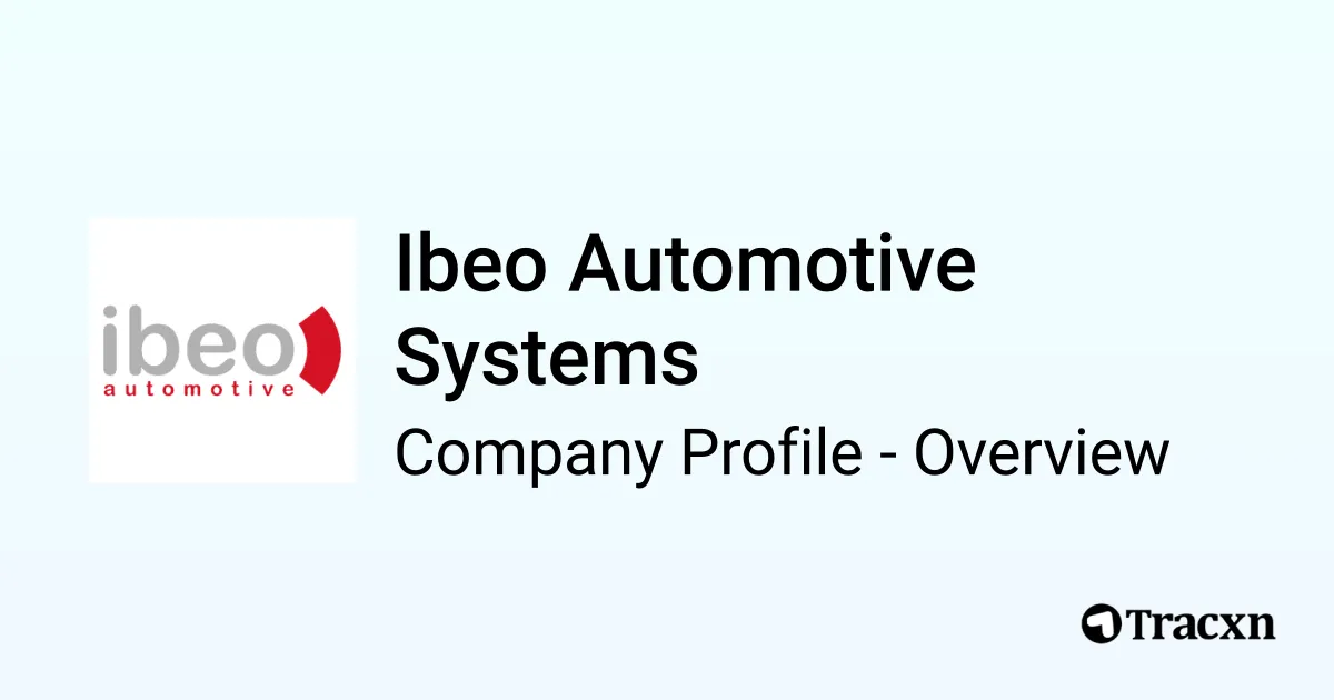 Ibeo Automotive Systems - 2026 Company Profile, Team, Funding ...