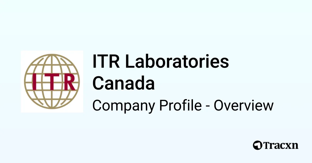 ITR Laboratories Canada - 2025 Company Profile, Team & Competitors - Tracxn