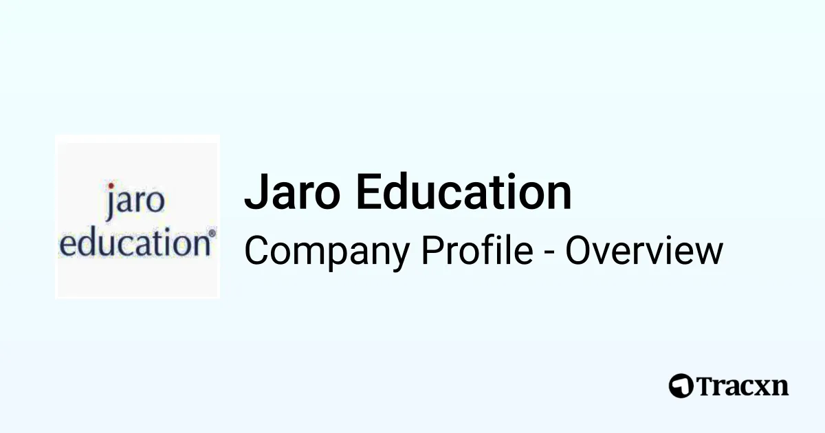 Jaro Education - 2025 Company Profile, Team, Funding, Competitors & Financials - Tracxn