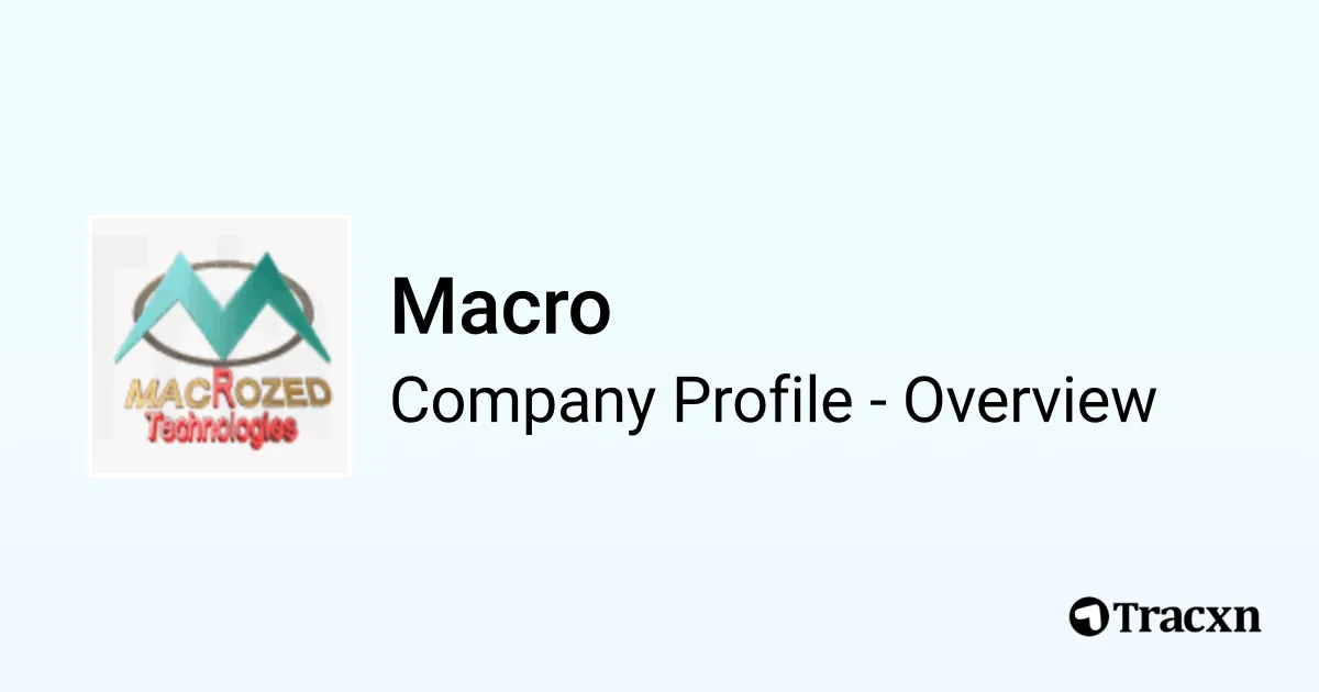 Macro - 2025 Company Profile, Team & Competitors - Tracxn