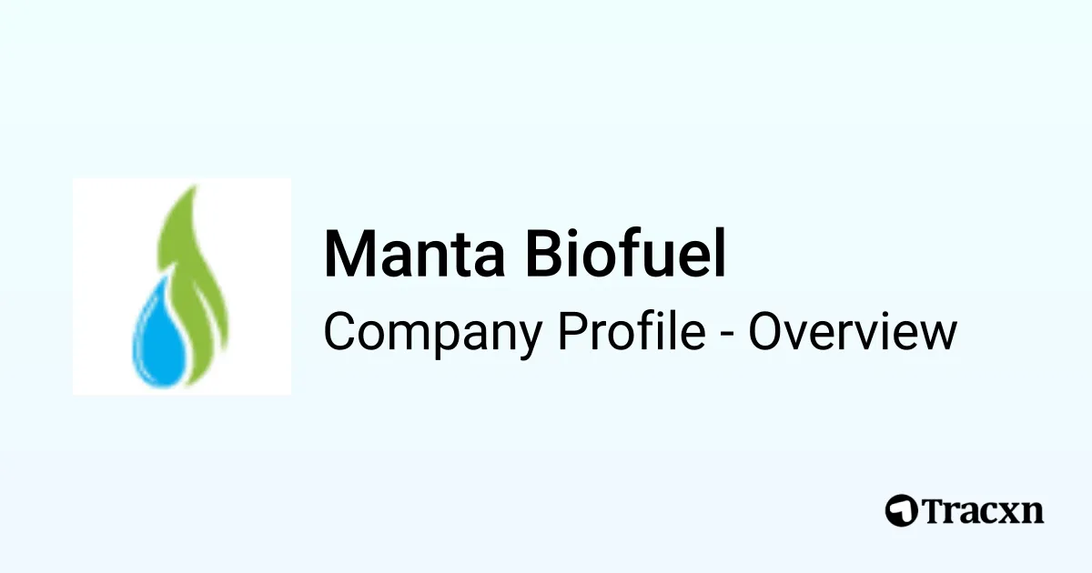 Manta Biofuel - 2025 Company Profile, Team, Funding & Competitors - Tracxn