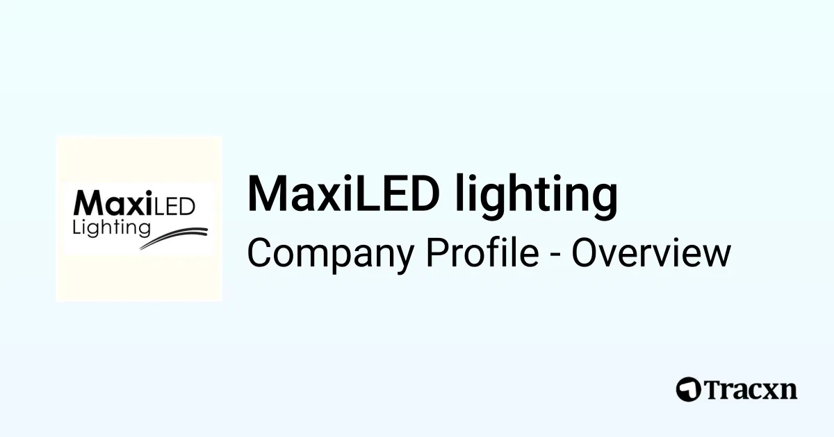 MaxiLED lighting - 2025 Company Profile & Competitors - Tracxn