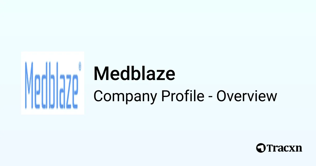 Medblaze - 2026 Company Profile, Team & Competitors - Tracxn