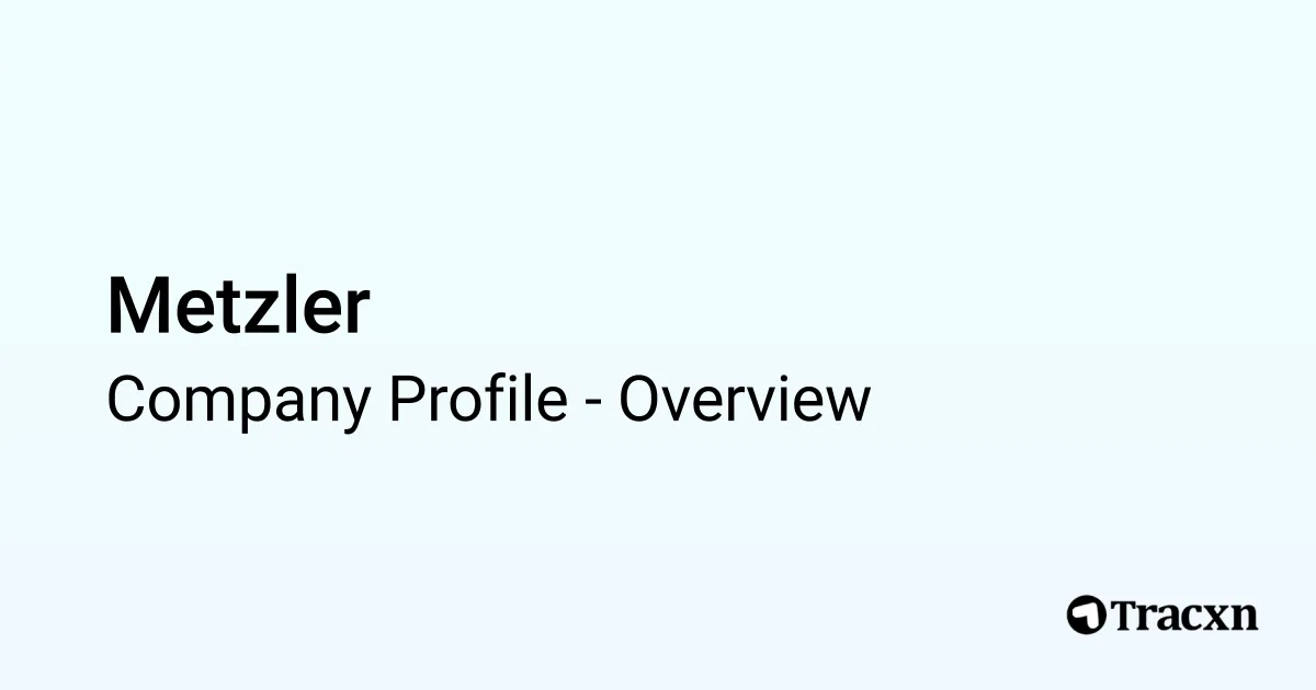 Metzler - 2025 Company Profile - Tracxn