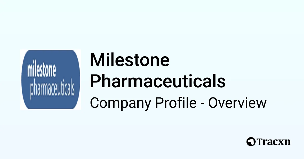Milestone Pharmaceuticals - 2026 Company Profile, Funding, Competitors ...