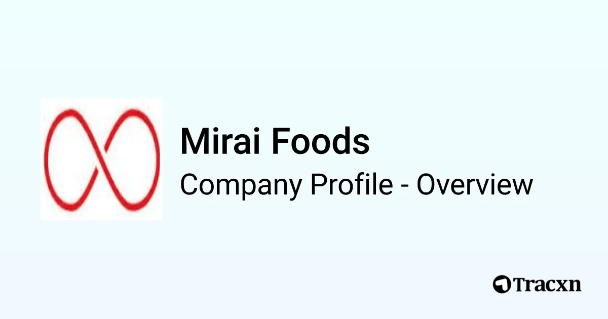 Mirai Foods - 2025 Company Profile, Team & Funding - Tracxn