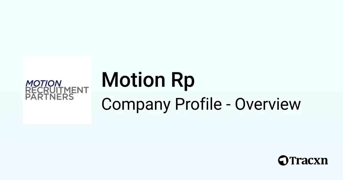 Motion Rp - 2025 Company Profile & Competitors - Tracxn