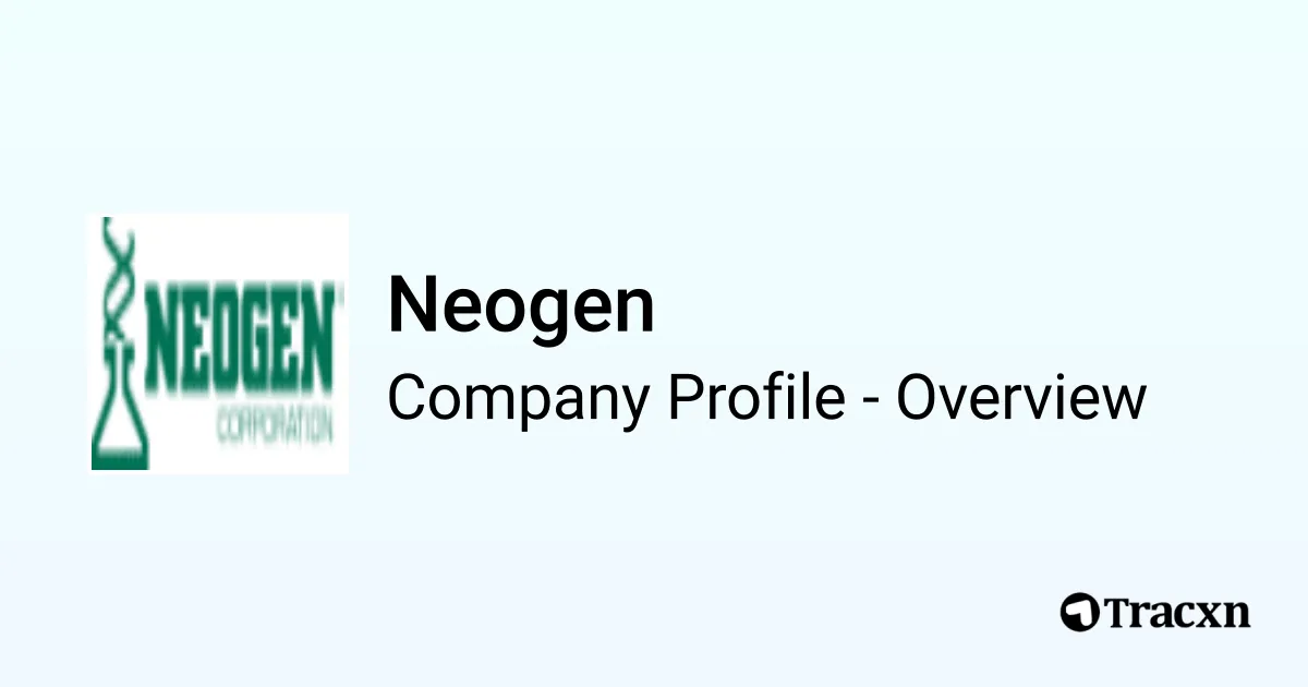 Neogen - 2026 Company Profile, Funding, Competitors & Financials - Tracxn