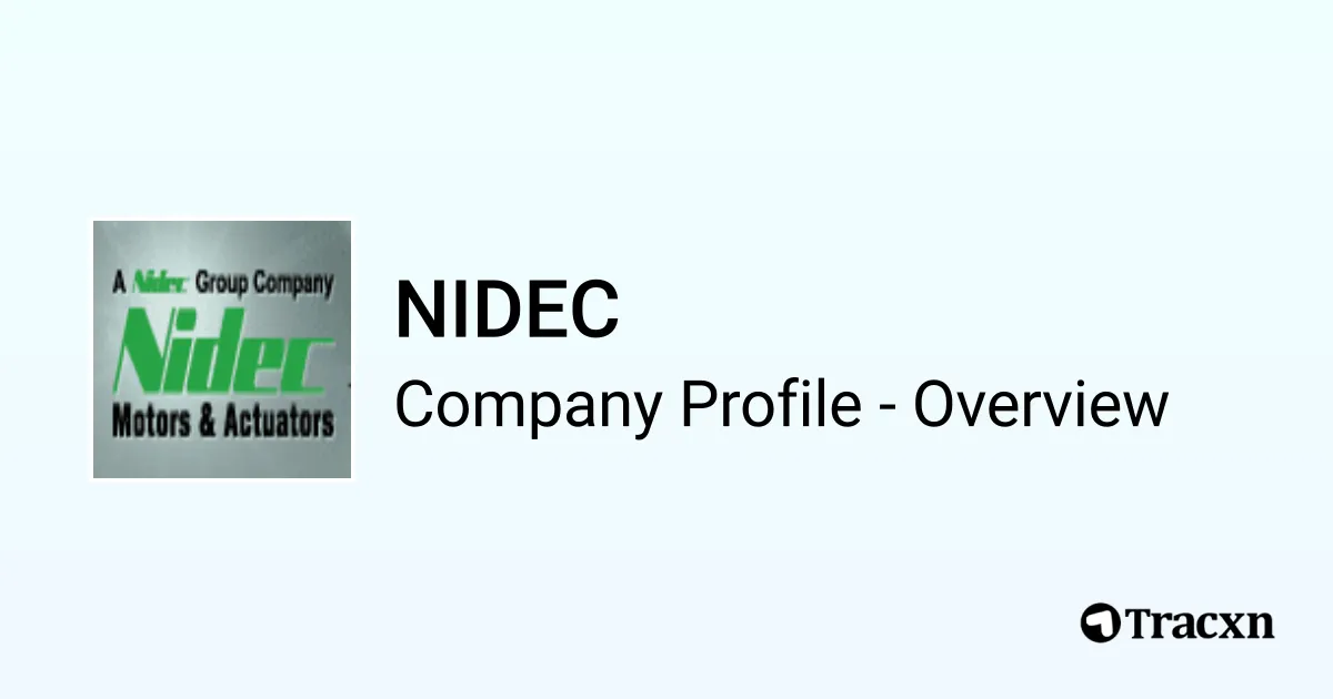 NIDEC - 2025 Company Profile & Competitors - Tracxn