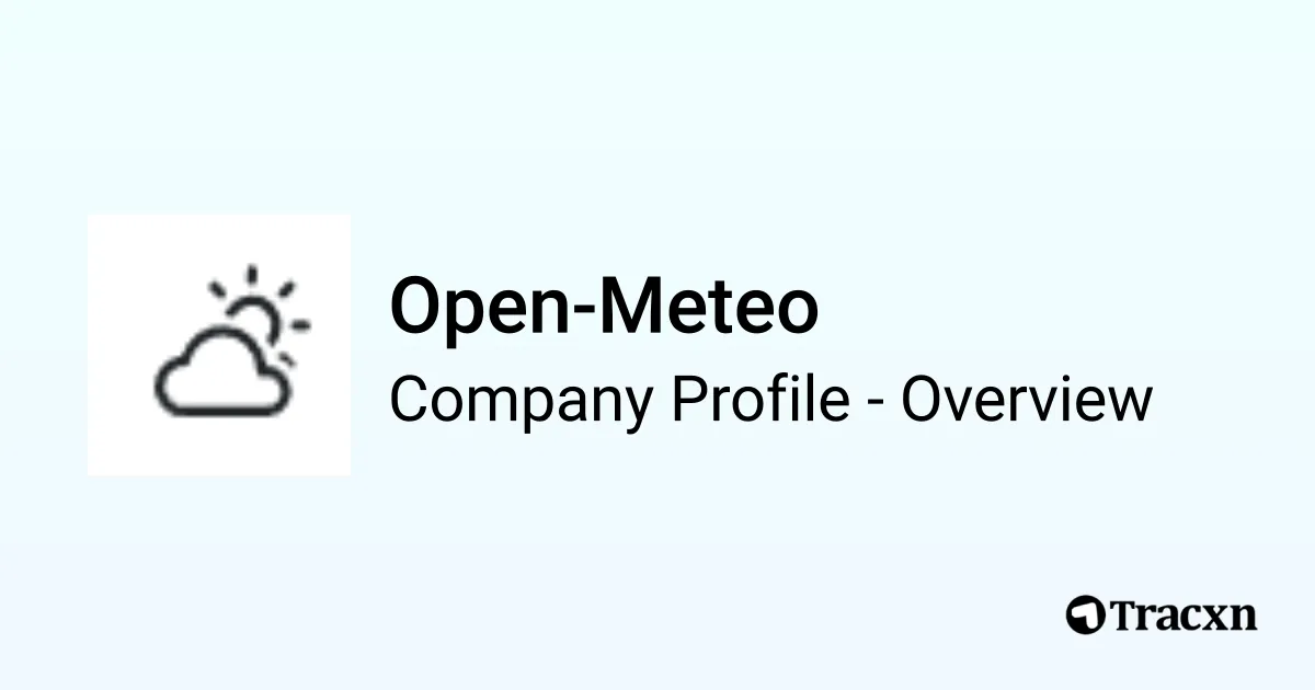Open-Meteo - 2025 Company Profile & Competitors - Tracxn