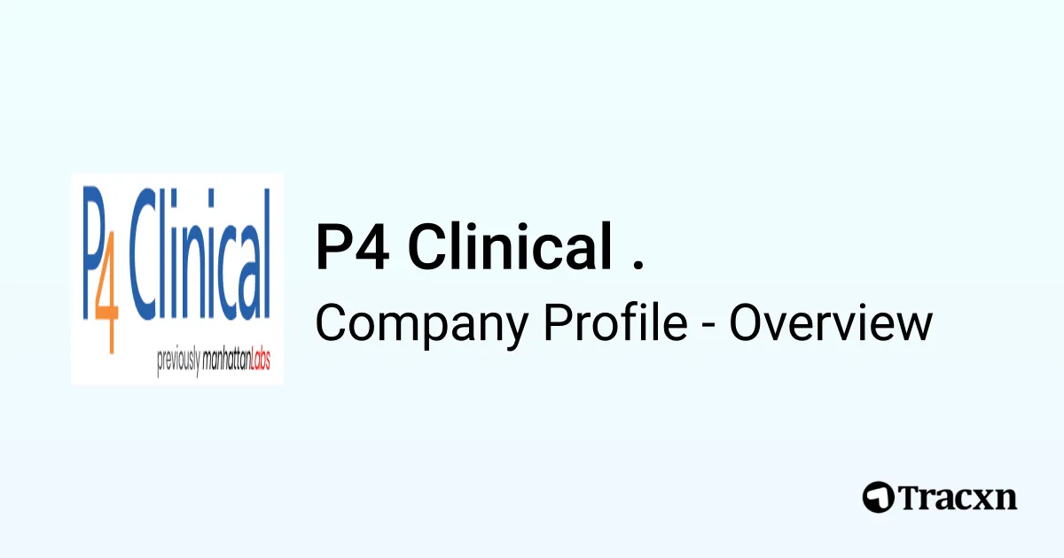 P4 Clinical . - 2025 Company Profile, Team, Funding & Competitors - Tracxn