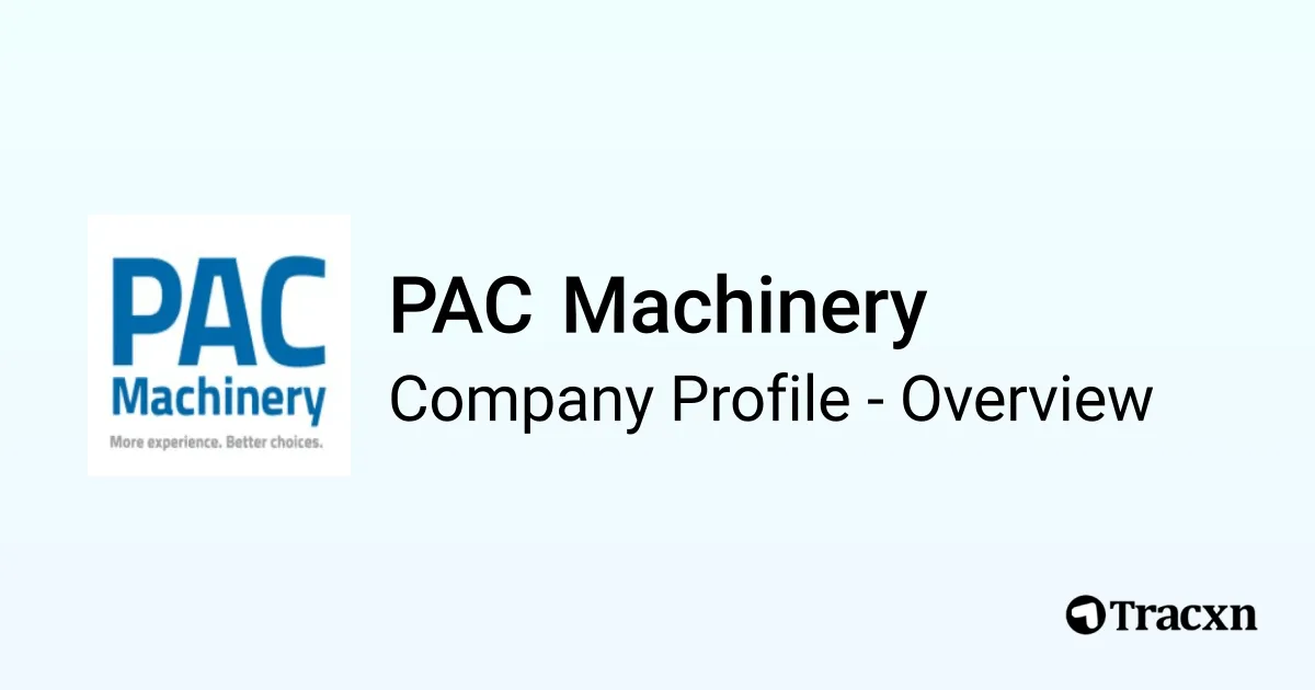 PAC Machinery - 2025 Company Profile & Competitors - Tracxn