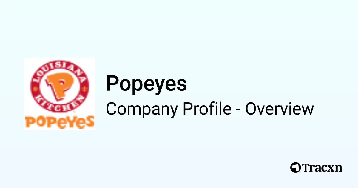 Popeyes - 2025 Company Profile, Funding, Competitors & Financials - Tracxn
