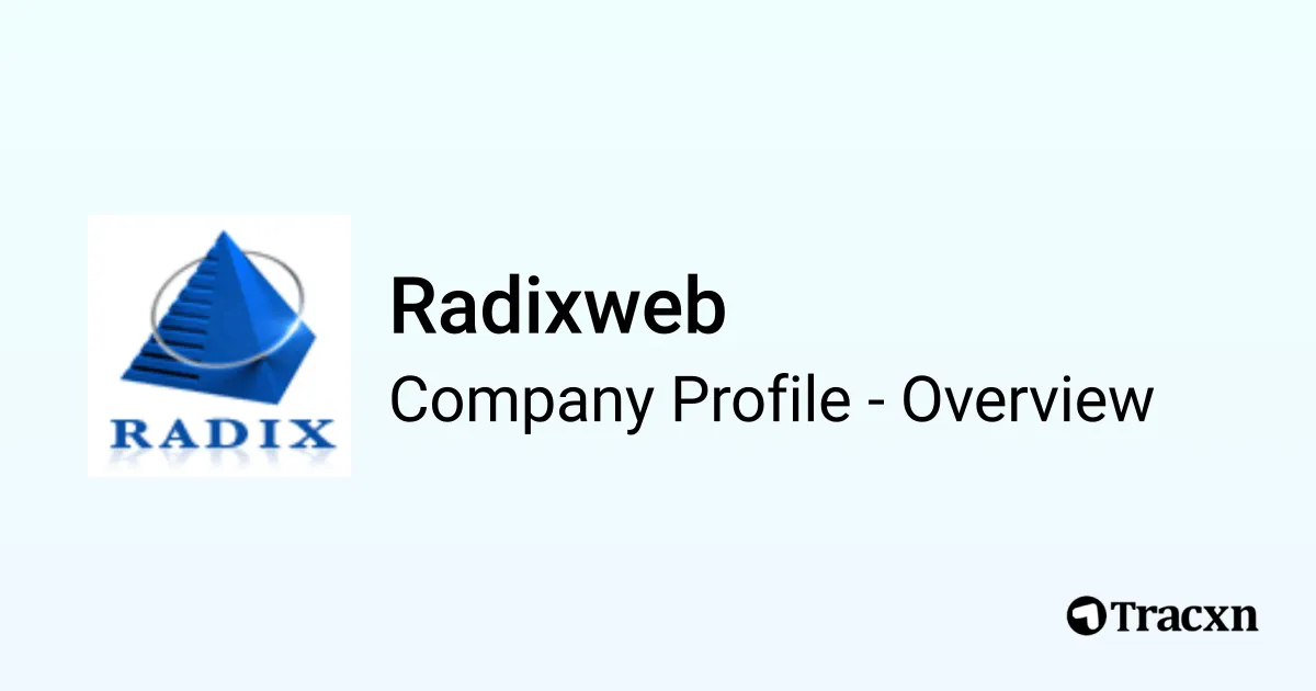 Radixweb - 2025 Company Profile, Team & Competitors - Tracxn
