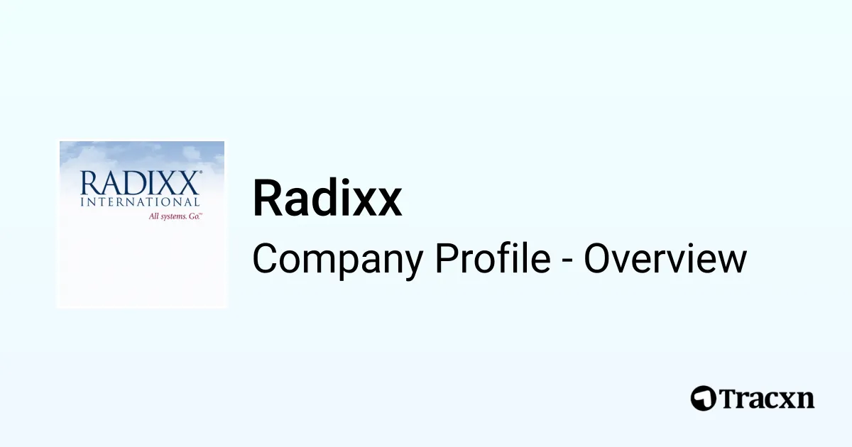 Radixx - 2025 Company Profile, Funding & Competitors - Tracxn