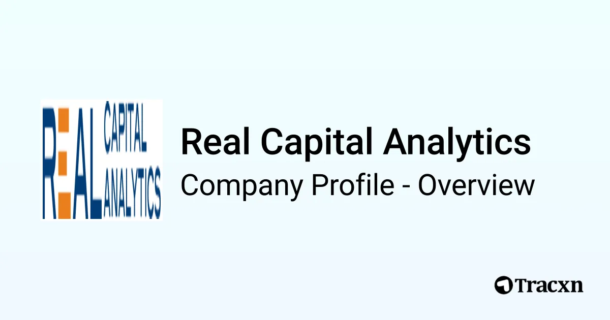 Real Capital Analytics - 2026 Company Profile, Team, Funding ...