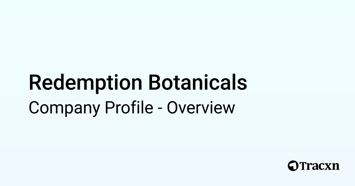 Redemption Botanicals - 2025 Company Profile - Tracxn
