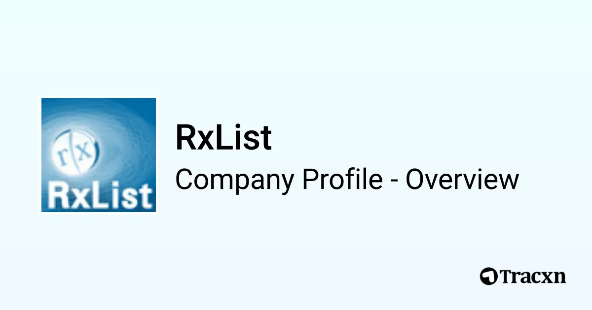 RxList - 2026 Company Profile, Funding & Competitors - Tracxn