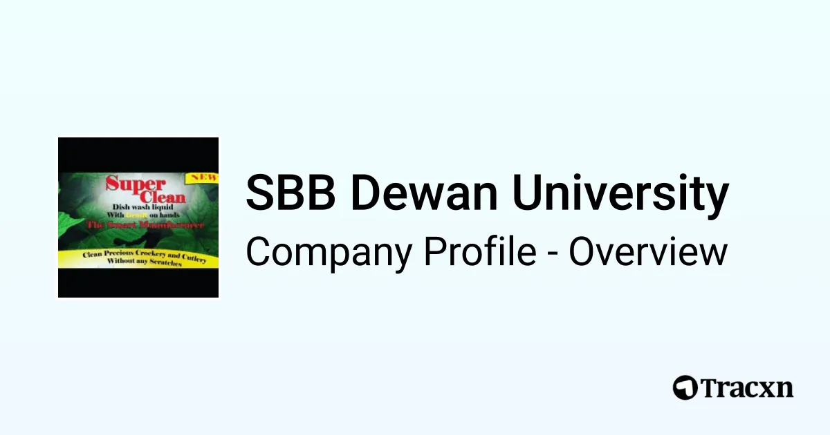 SBB Dewan University - 2025 Company Profile - Tracxn