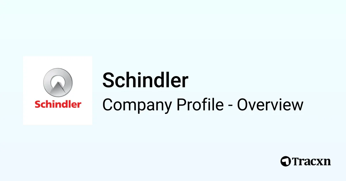 Schindler - 2025 Company Profile, Team, Funding, Competitors ...
