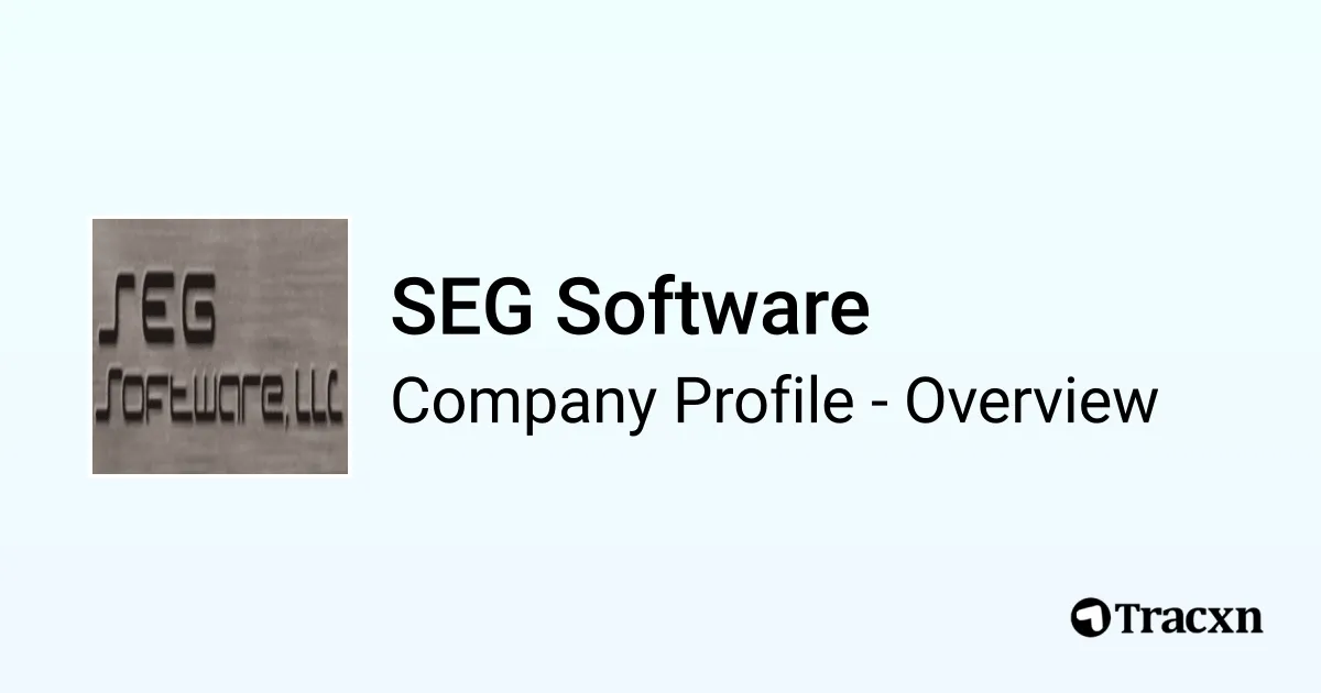 SEG Software - 2025 Company Profile, Team & Competitors - Tracxn