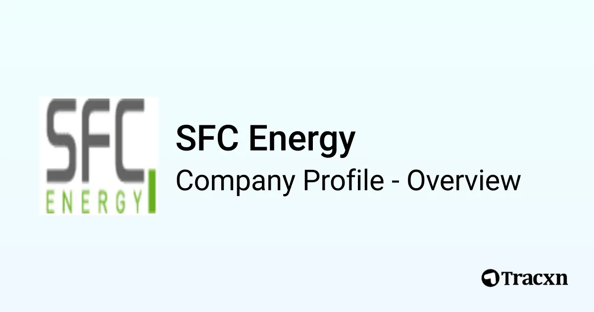 SFC Energy - 2025 Company Profile, Team, Funding & Competitors - Tracxn