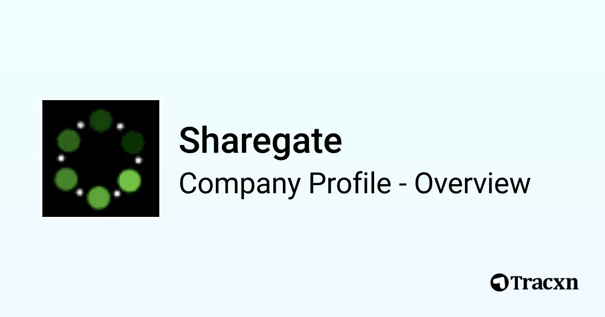 Sharegate - 2026 Company Profile, Team, Funding & Competitors - Tracxn