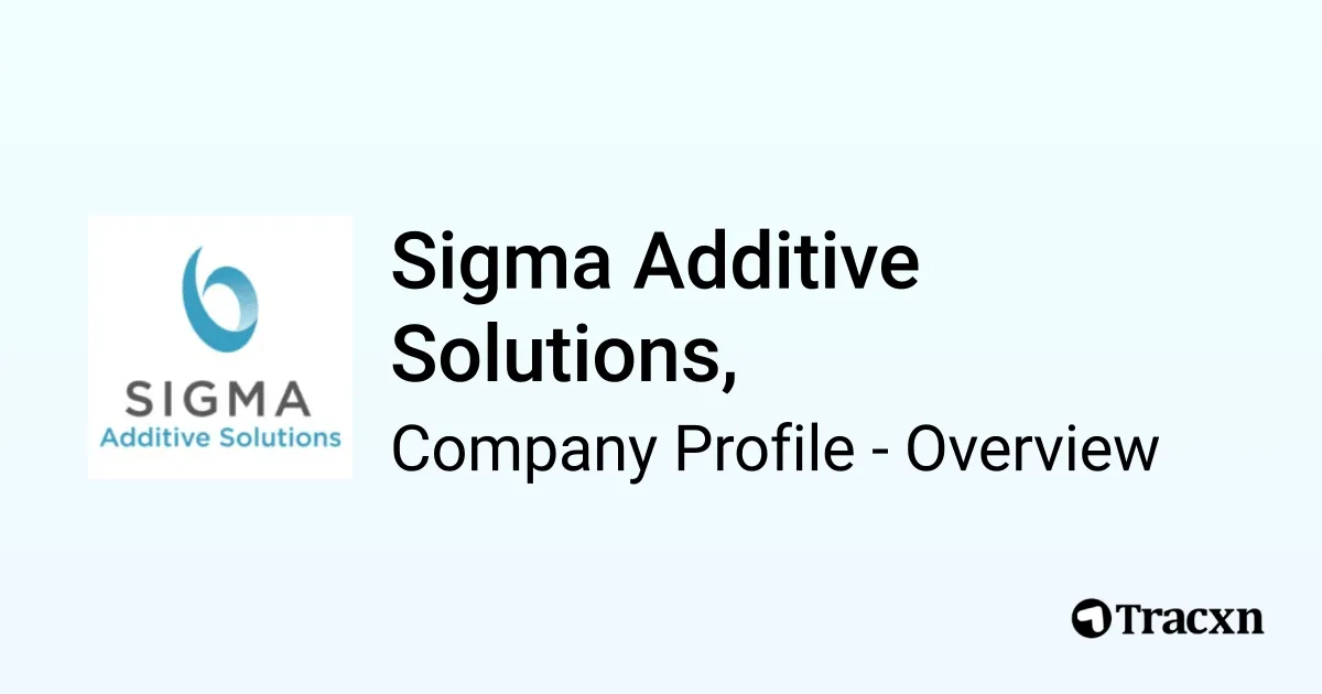Sigma Additive Solutions, - 2026 Company Profile, Funding, Competitors ...