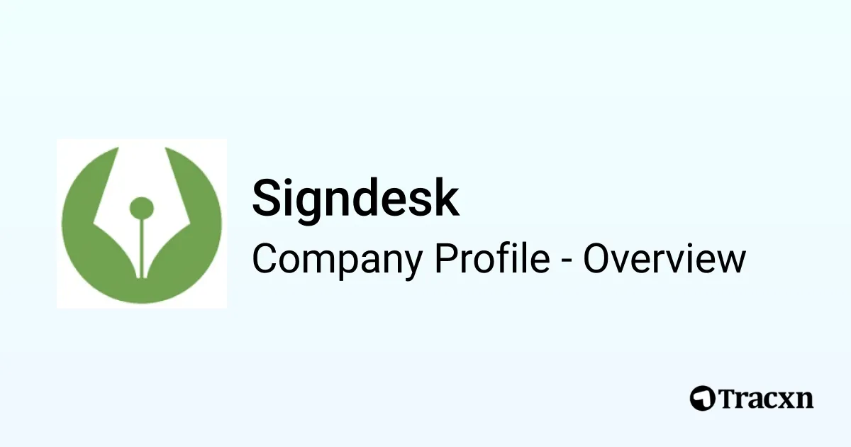 Signdesk - 2026 Company Profile, Team, Funding, Competitors ...