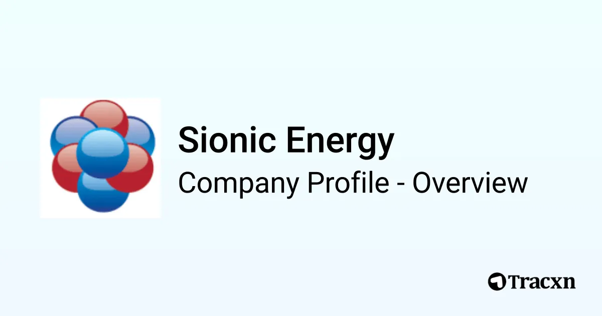 Sionic Energy - 2025 Company Profile, Team, Funding & Competitors - Tracxn