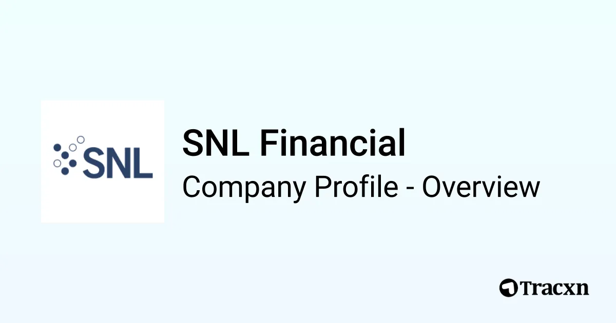 SNL Financial - 2025 Company Profile, Team, Funding & Competitors - Tracxn