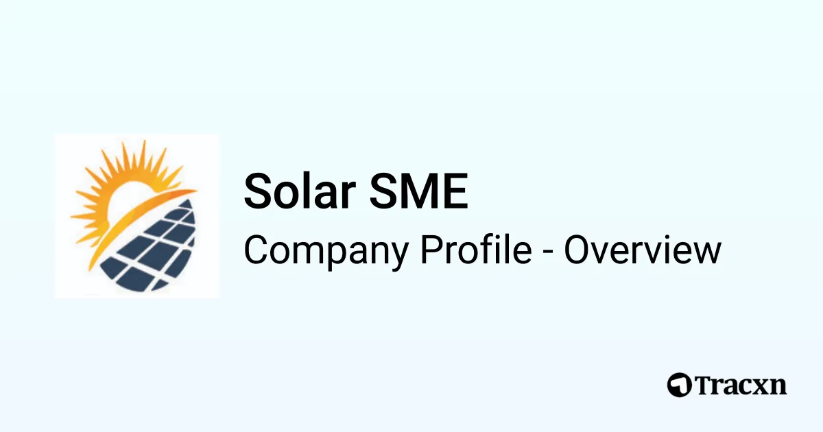 Solar SME - 2025 Company Profile, Team & Competitors - Tracxn