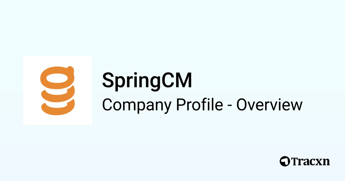 SpringCM - 2026 Company Profile, Funding & Competitors - Tracxn