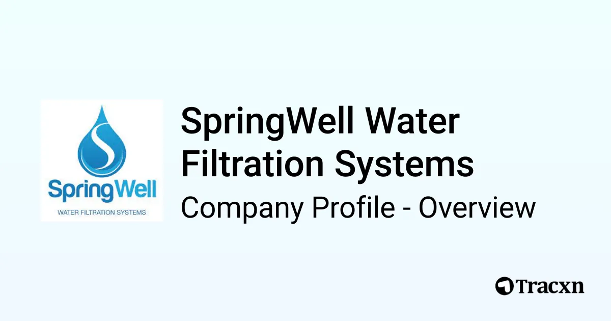 SpringWell Water Filtration Systems - 2026 Company Profile, Team ...