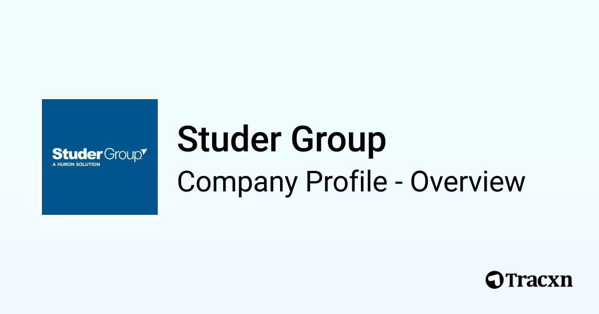 Studer Group - 2025 Company Profile, Funding & Competitors - Tracxn