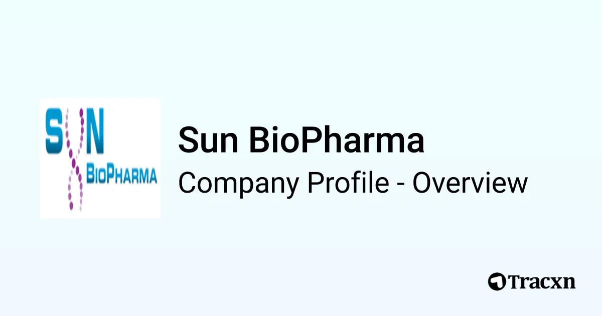 Sun BioPharma - Company Profile - Tracxn