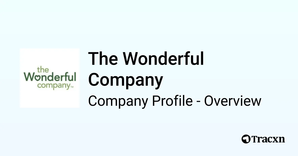 The Wonderful Company - 2025 Company Profile, Team & Competitors - Tracxn