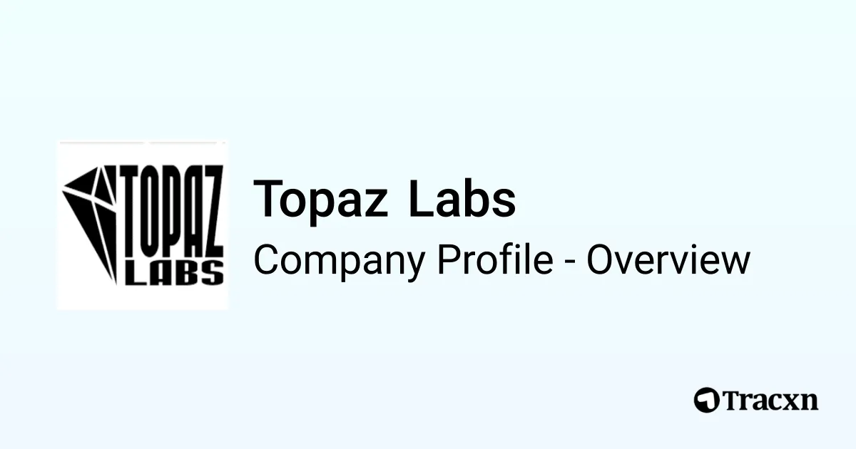 Topaz Labs - 2025 Company Profile, Team, Funding & Competitors - Tracxn