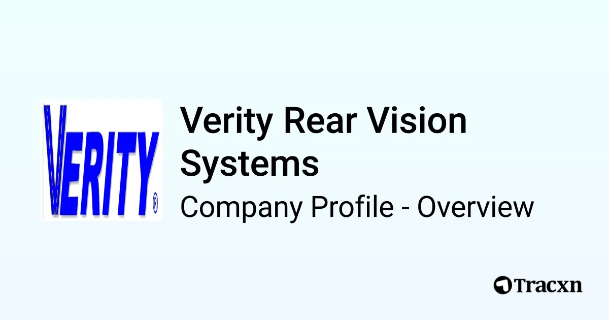 Verity Rear Vision Systems - 2025 Company Profile & Competitors - Tracxn