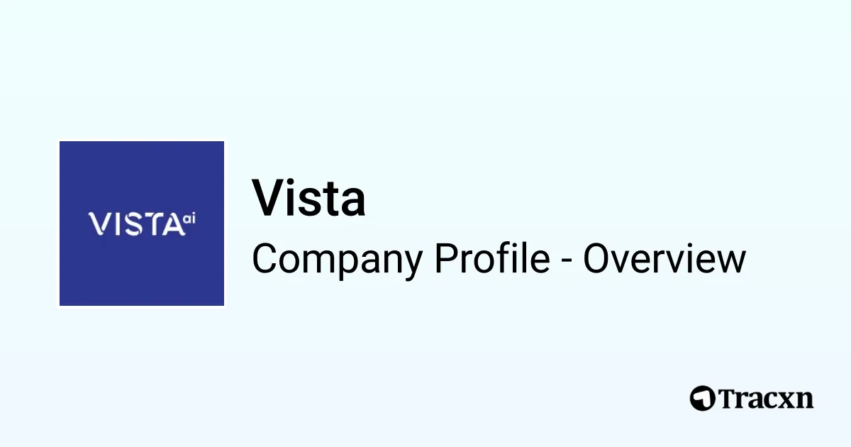 Vista - 2026 Company Profile, Team, Funding & Competitors - Tracxn