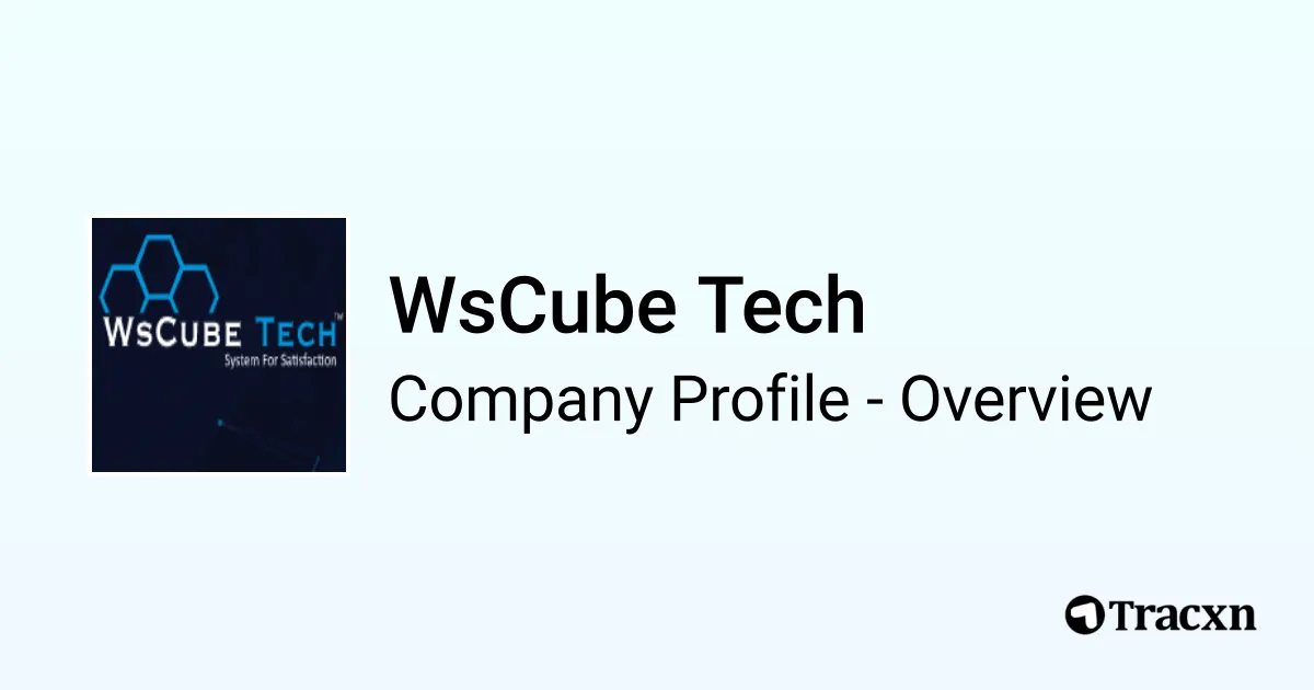 WsCube Tech - 2025 Company Profile, Team, Competitors & Financials - Tracxn