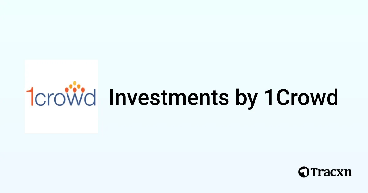 List of Investments by 1Crowd (Apr, 2025) - Tracxn