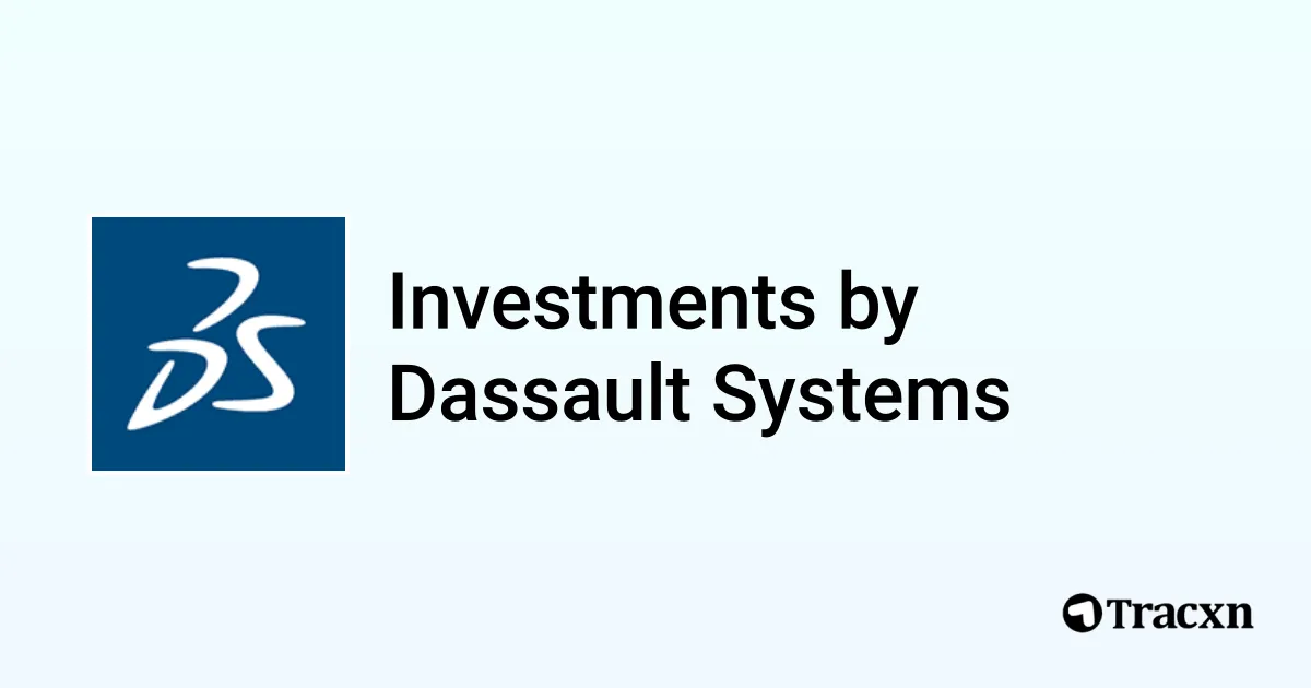 List of Investments by Dassault Systems (Oct, 2025) - Tracxn