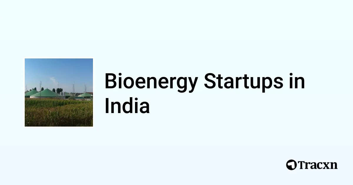 Top startups in Bioenergy in India (Oct, 2025) - Tracxn