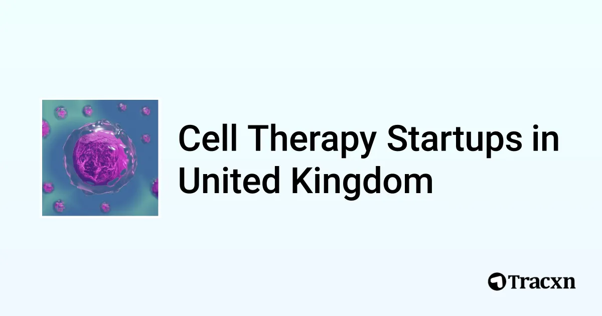 Top startups in Cell Therapy in United Kingdom (Jan, 2026) - Tracxn