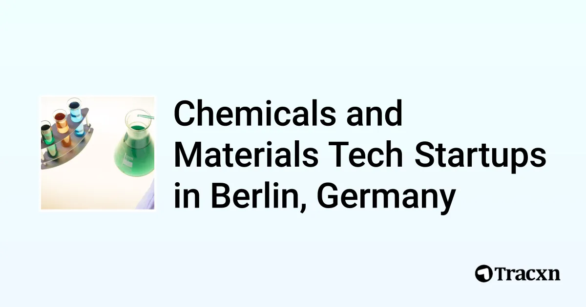 Top startups in Chemicals and Materials Tech in Berlin, Germany (Oct ...