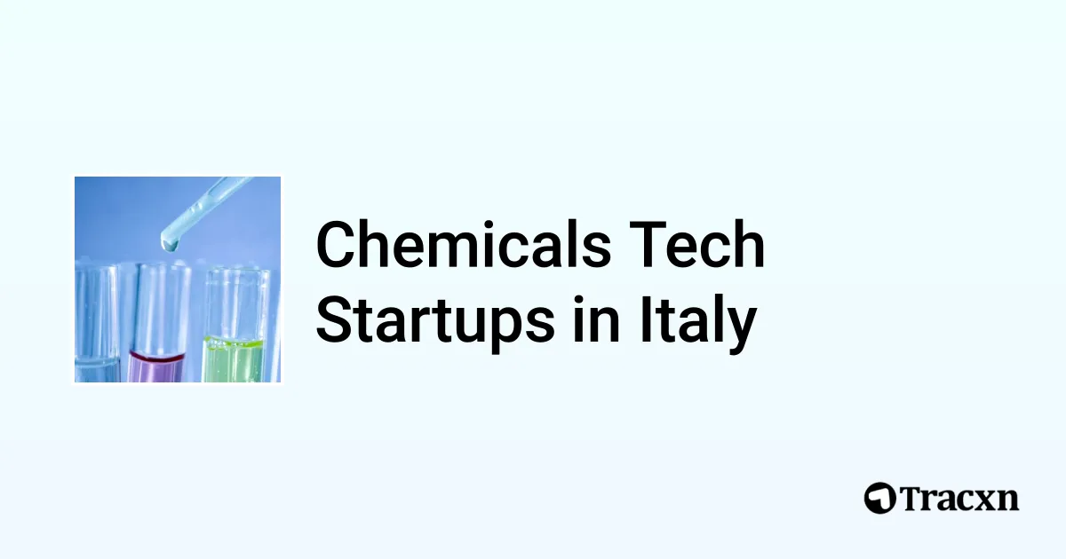 Top 5 startups in Chemicals Tech in Italy in Jan, 2025 - Tracxn